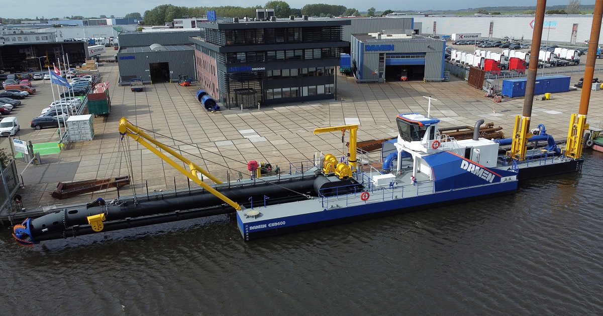 Damen delivers first-of-series CSD600 for river maintenance operation ...